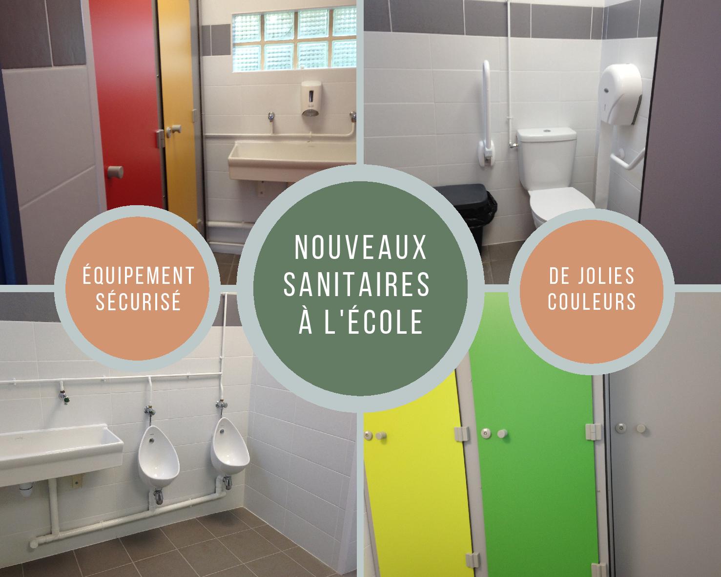 De nouveaux sanitaires à l'école - Val de la Haye