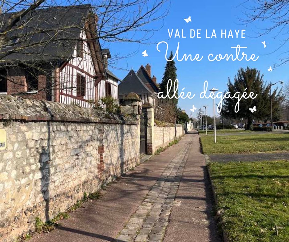 Une contre allée dégagée - Val de la Haye